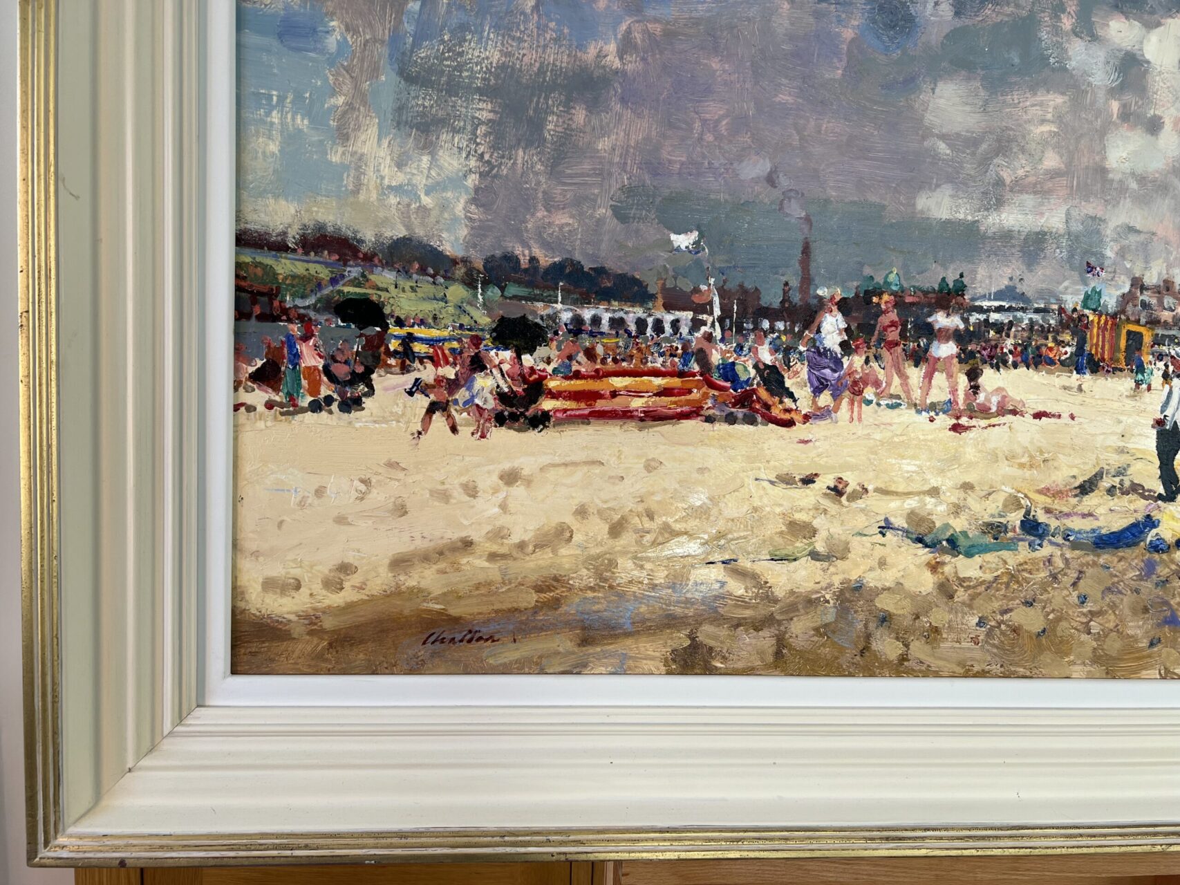 Geoffrey Chatten, Punch And Judy Oil Painting For Sale, Norfolk Art Online